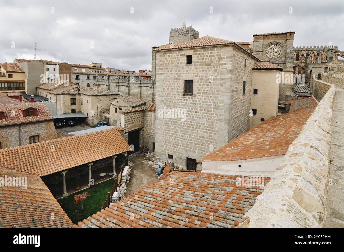 Avila, Spain, November 11, 2014: The Medieval Walls of Avila and the ...