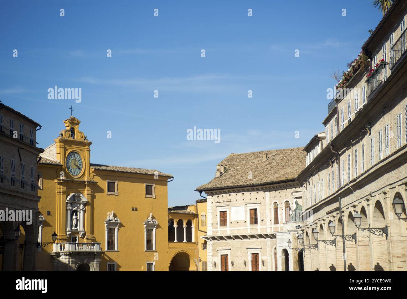 Ancient city of Fermo in the Marche Italy's main square Stock Photo - Alamy