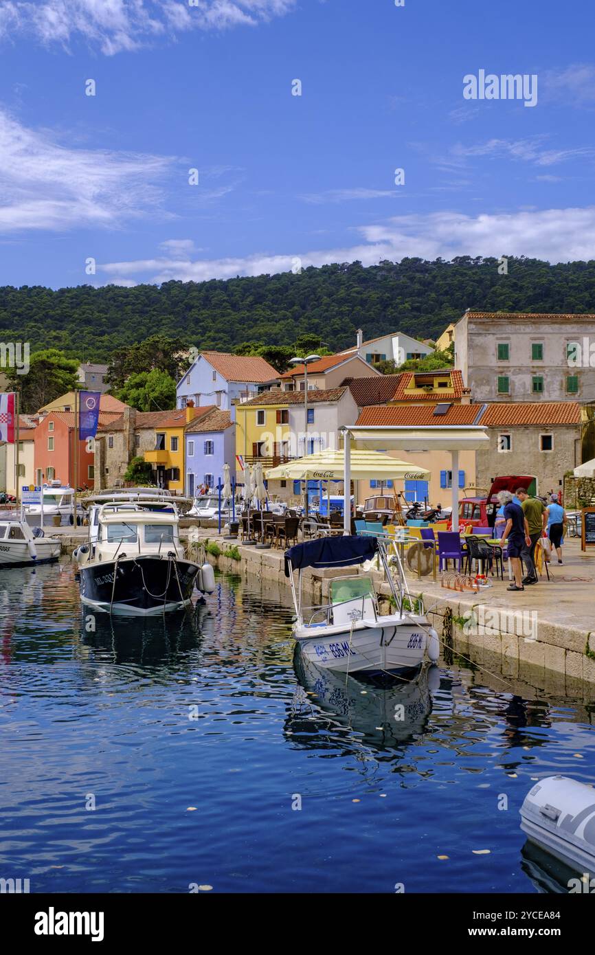 Rovenska harbour, Veli Losinj, near Mali Losinj, island of Losinj ...