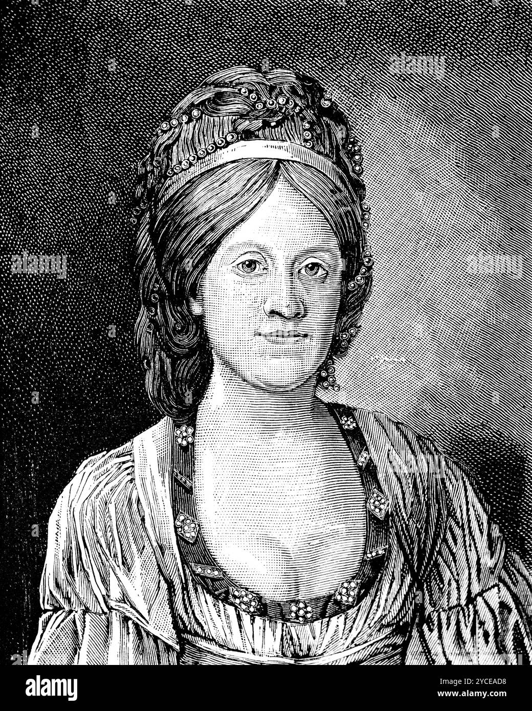 Faustina Hasse, nee Bordini (1697-1781), singer, woman of the composer ...