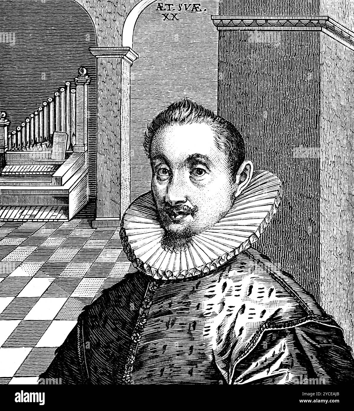 Musician and composer Hans Leo or Johann Leonhard Hassler (1564-1612 ...