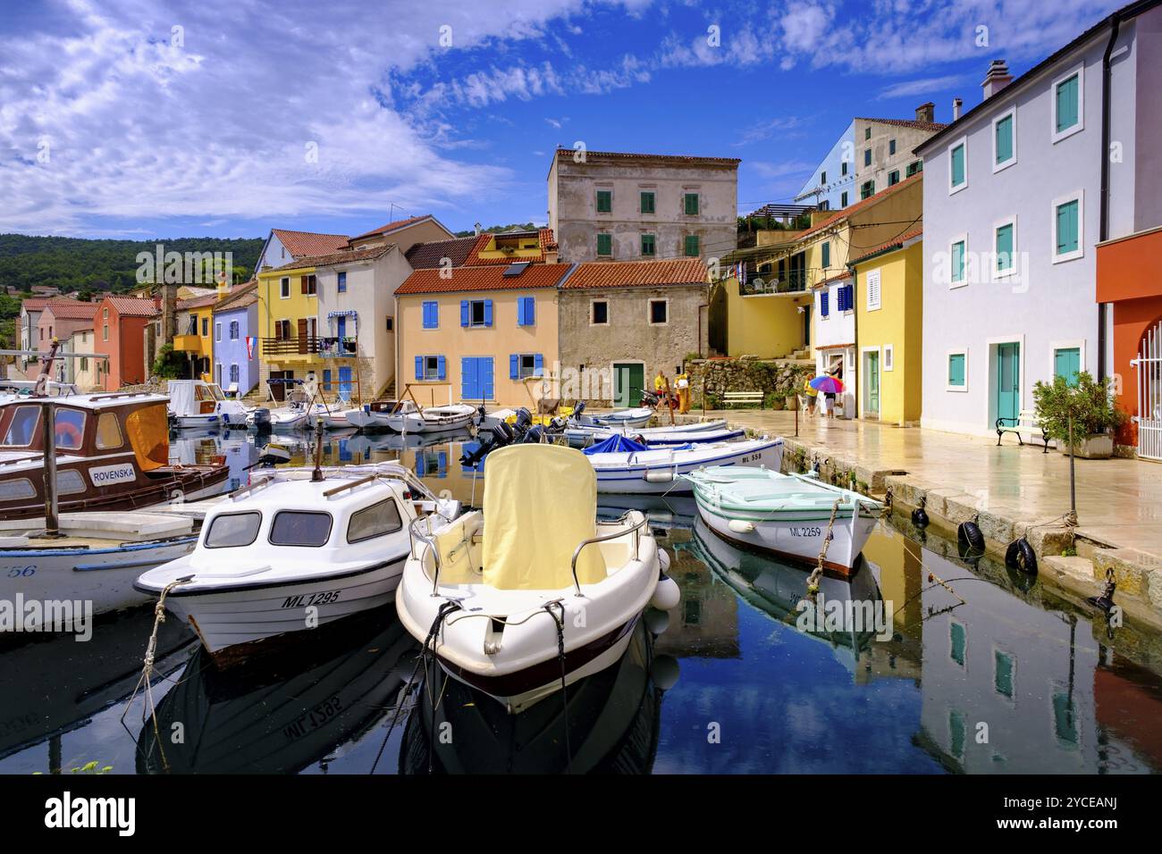 Rovenska harbour, Veli Losinj, near Mali Losinj, island of Losinj ...