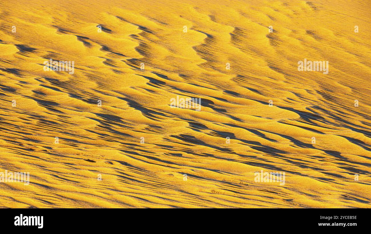 Sand structure formed by the wind, in the Rub al Khali desert, Dhofar ...