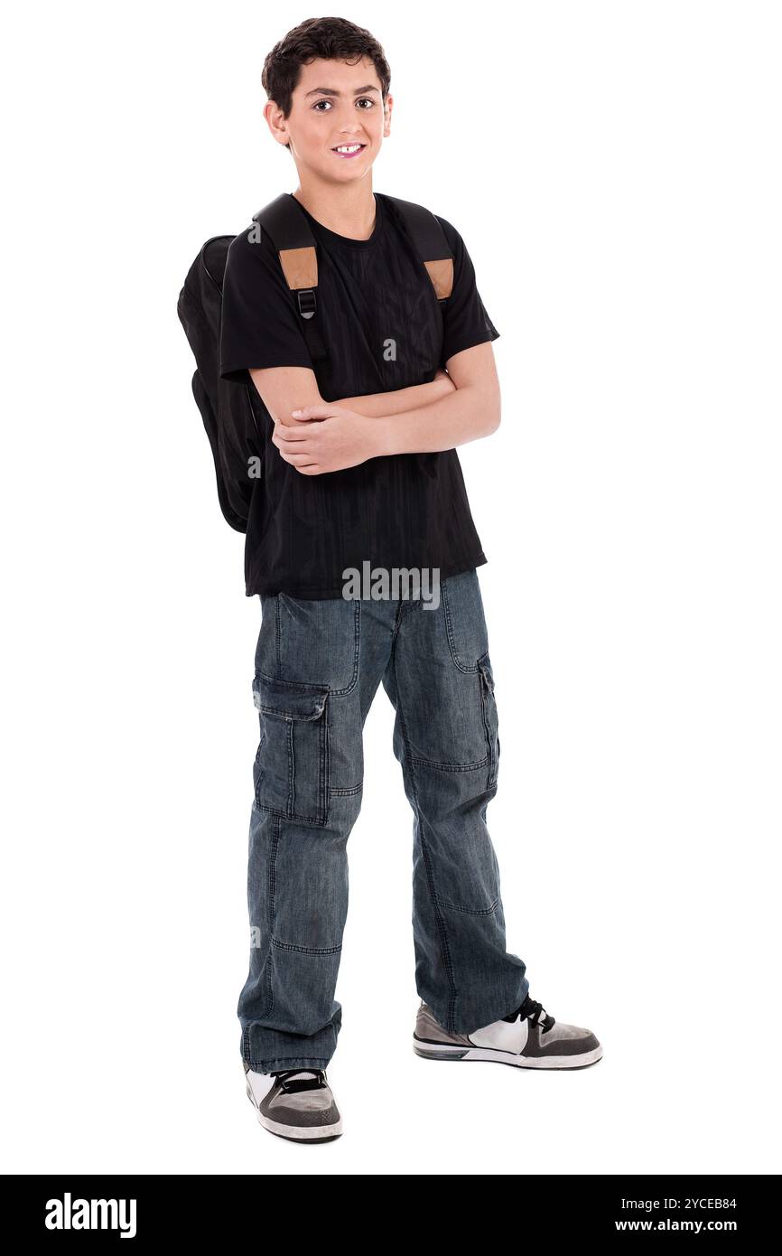 Teenage school boy Stock Photo - Alamy