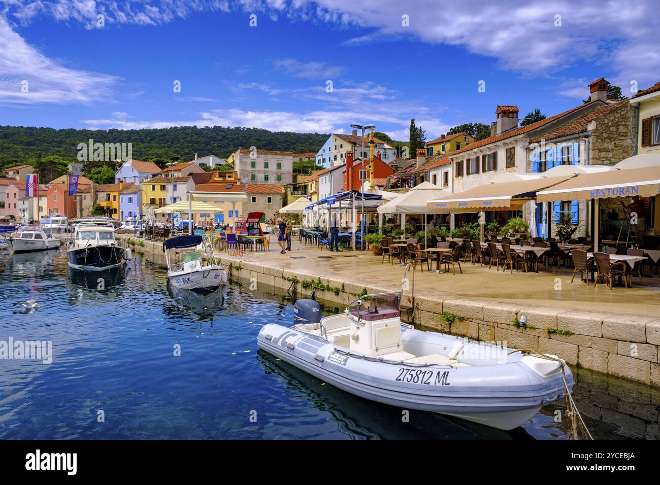 Rovenska harbour, Veli Losinj, near Mali Losinj, island of Losinj ...