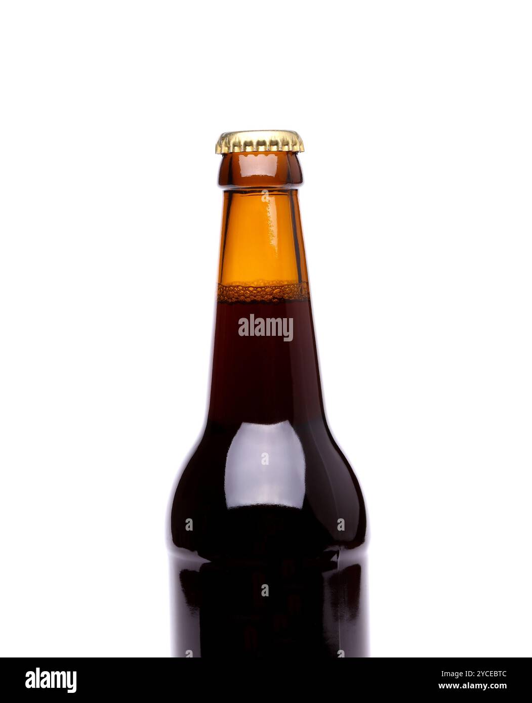 Top one bottle of beer isolated onthe white background Stock Photo - Alamy