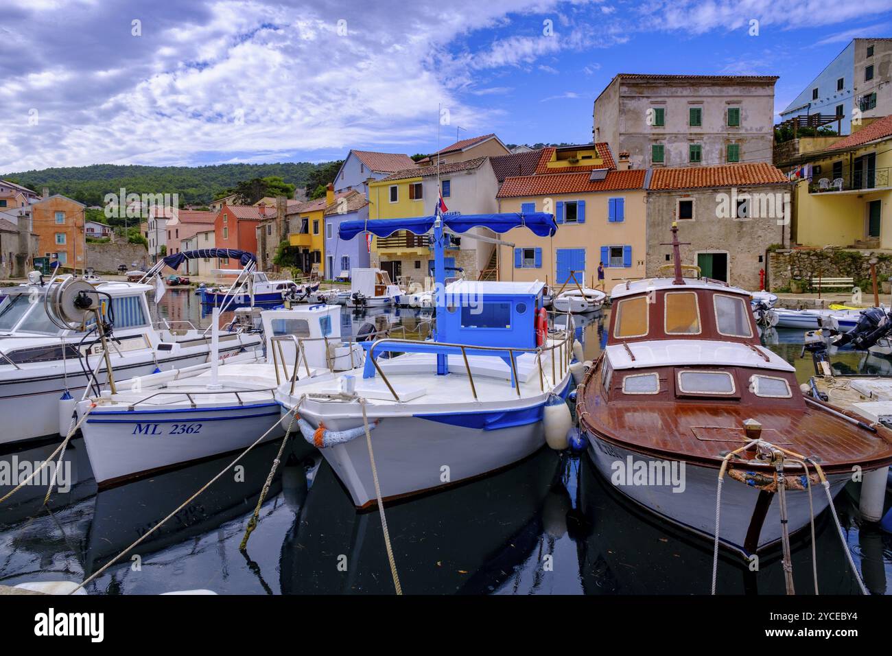 Rovenska harbour, Veli Losinj, near Mali Losinj, island of Losinj ...