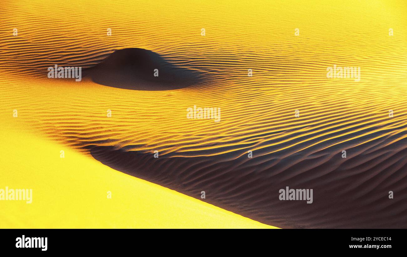 Wind-sculpted sand structures in the Rub al Khali desert, Dhofar ...