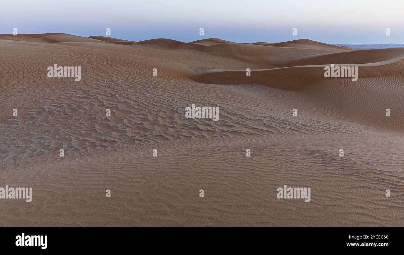 Sand structure formed by the wind, in the Rub al Khali desert, Dhofar ...