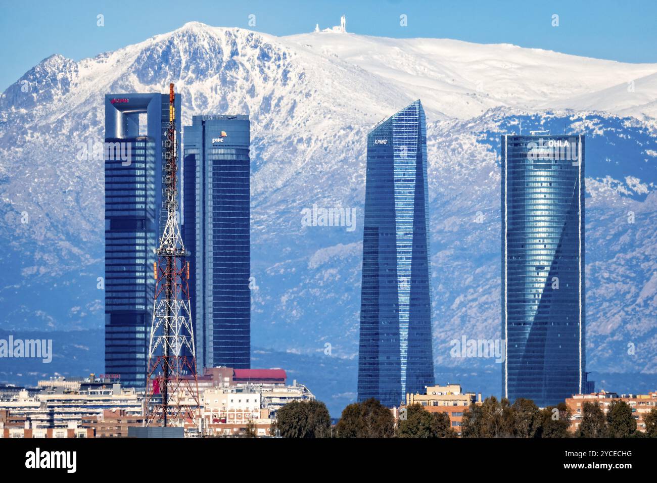 Madrid, Spain, January 12, 2022: Breathtaking view of the Spanish ...