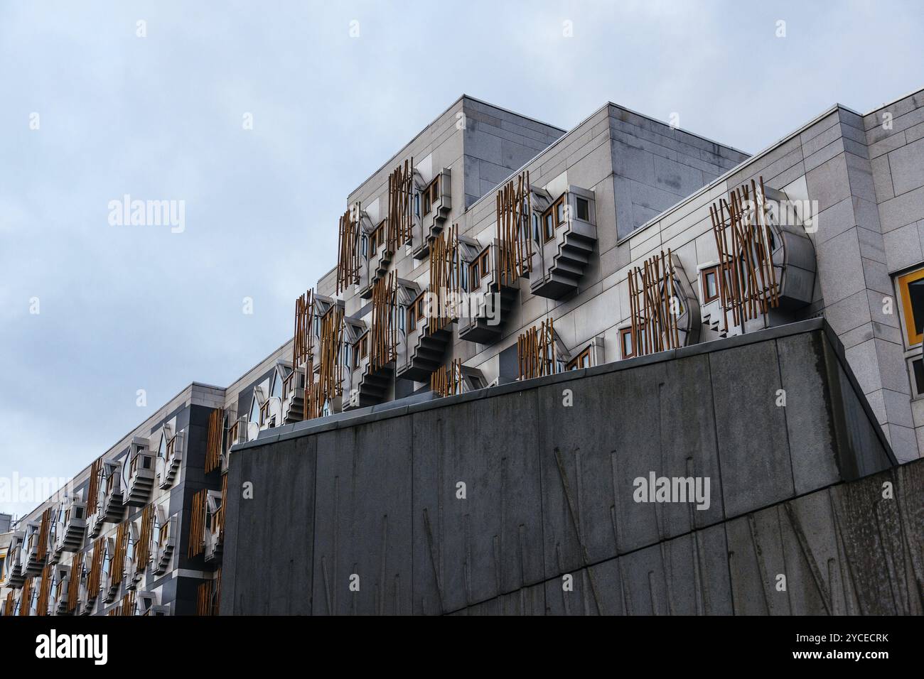 Edinburgh, UK, December, 5 2023: The Scottish Parliament. Located in ...
