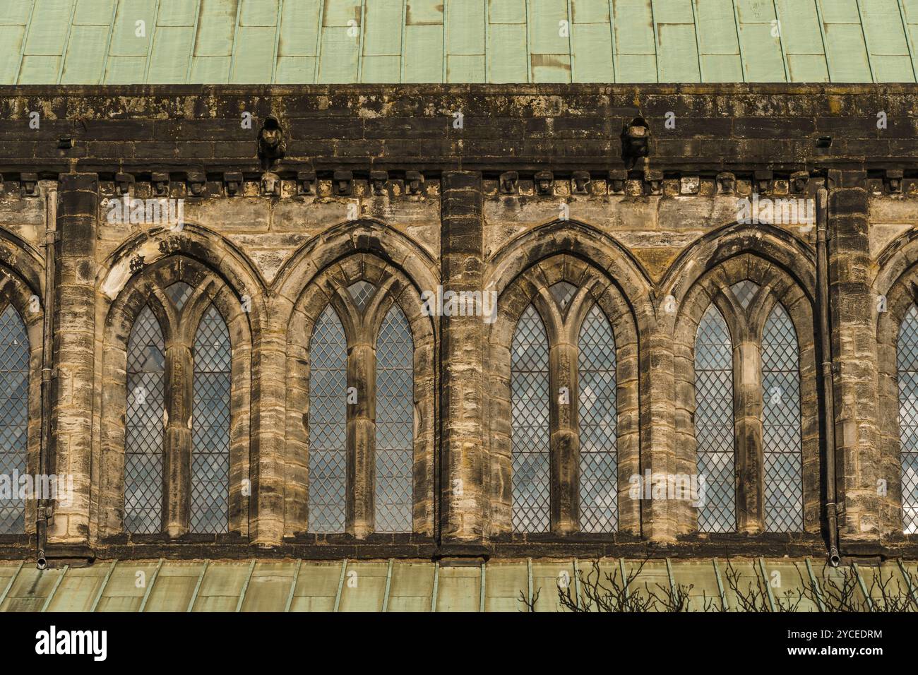 Exterior View of Glasgow Cathedral. Scotland, UK. Glasgow Cathedral is ...