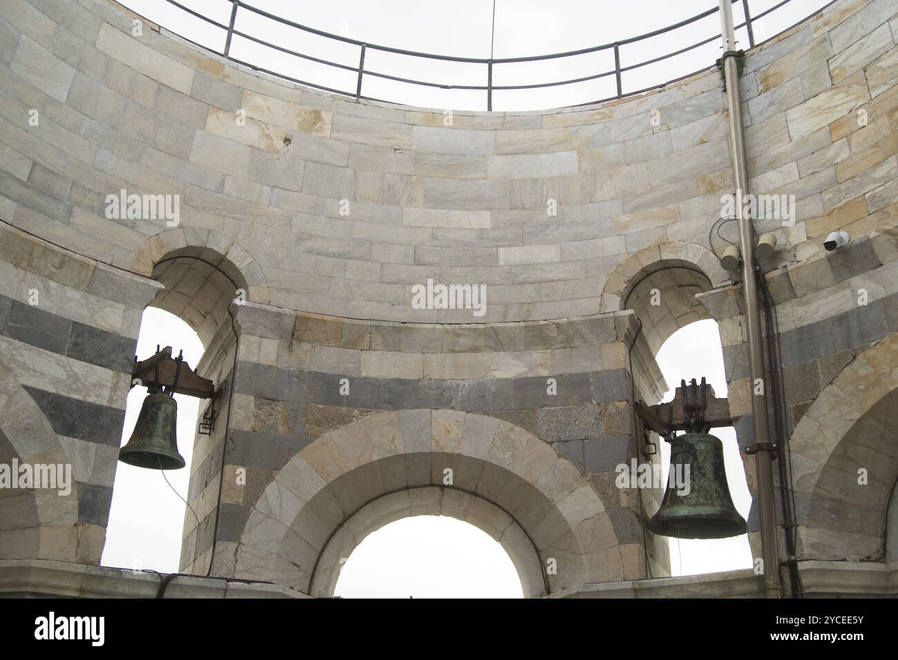 Old bells of the Leaning Tower of Pisa Tuscany Italy Stock Photo - Alamy