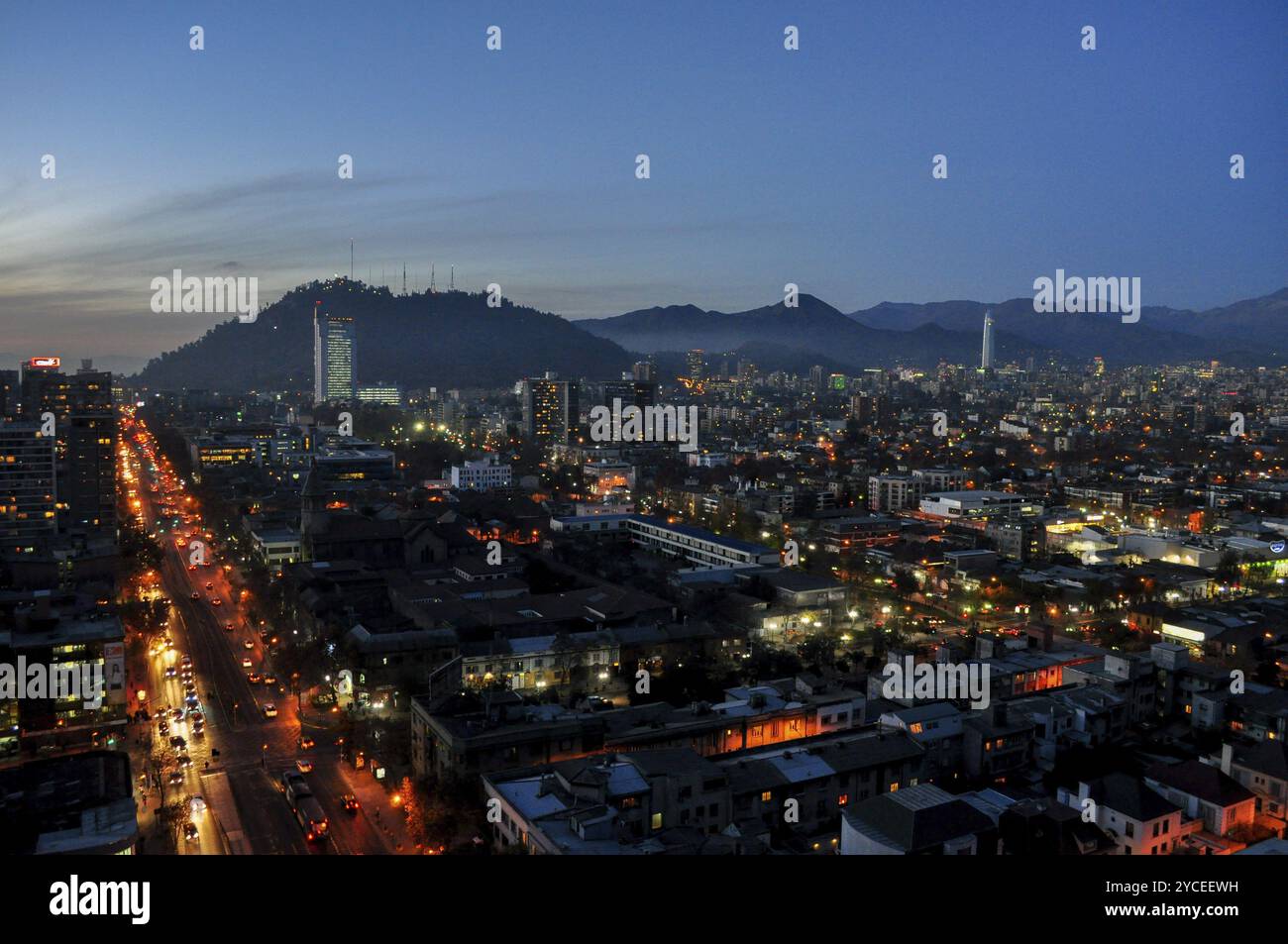 Skyscrapers city view in santiago hi-res stock photography and images ...