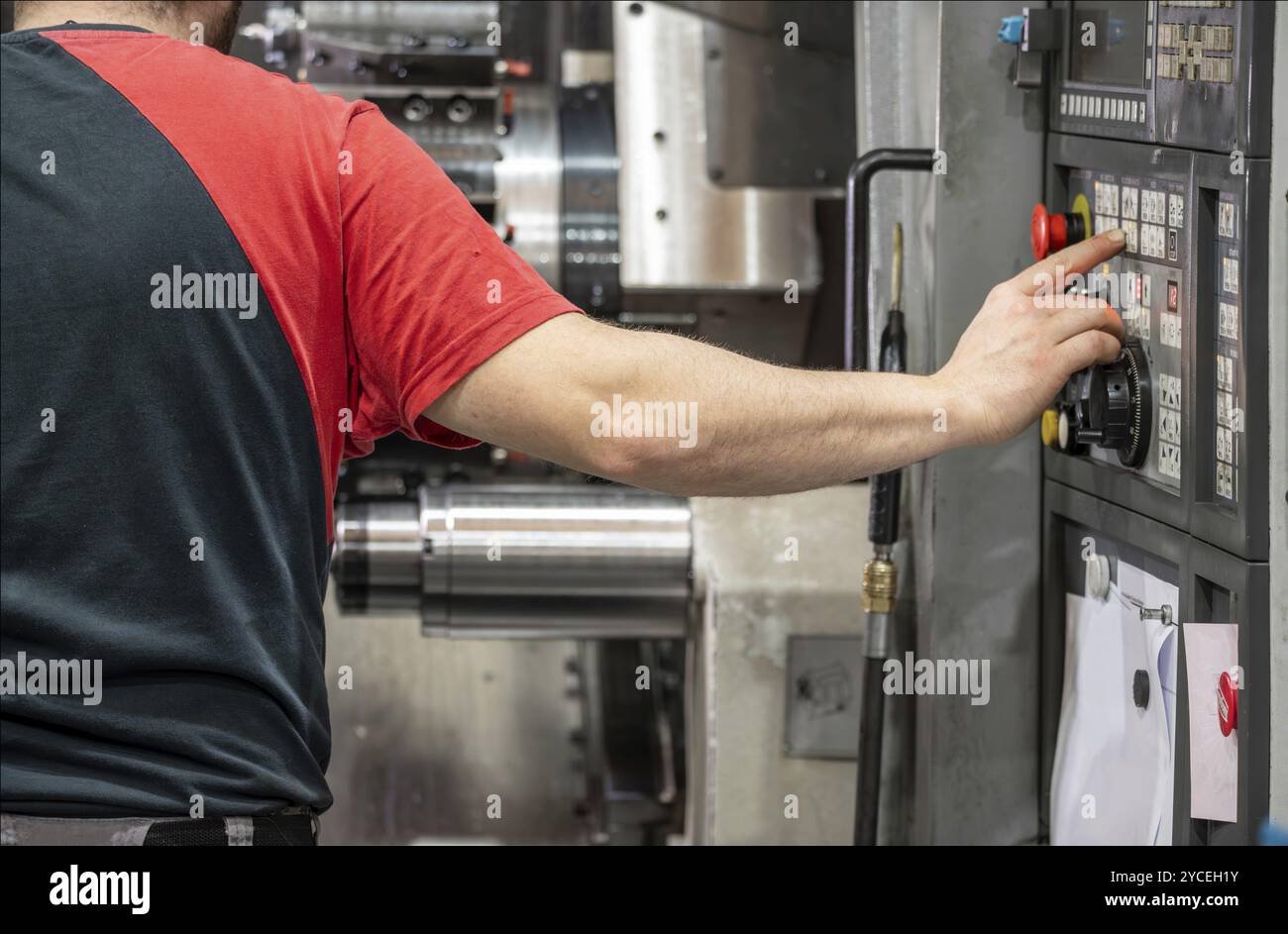 Control buttons on cnc machine hi-res stock photography and images - Alamy