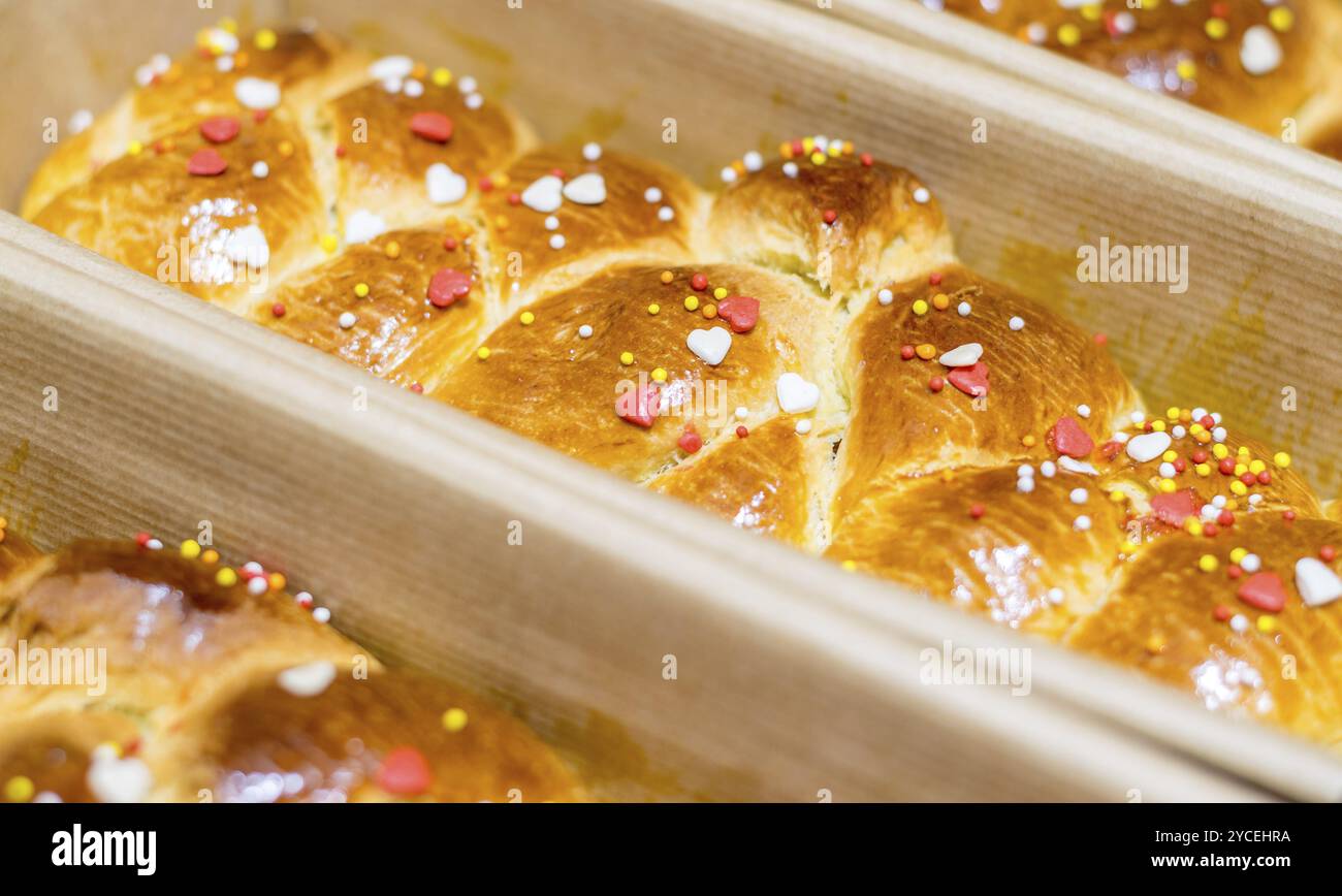 Typical kozunak sweet bread hi-res stock photography and images - Alamy