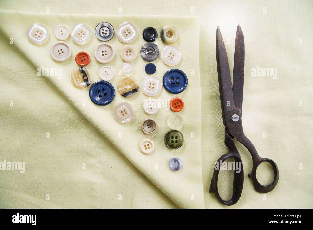 Basic elements and essential to the profession of the tailor Stock ...