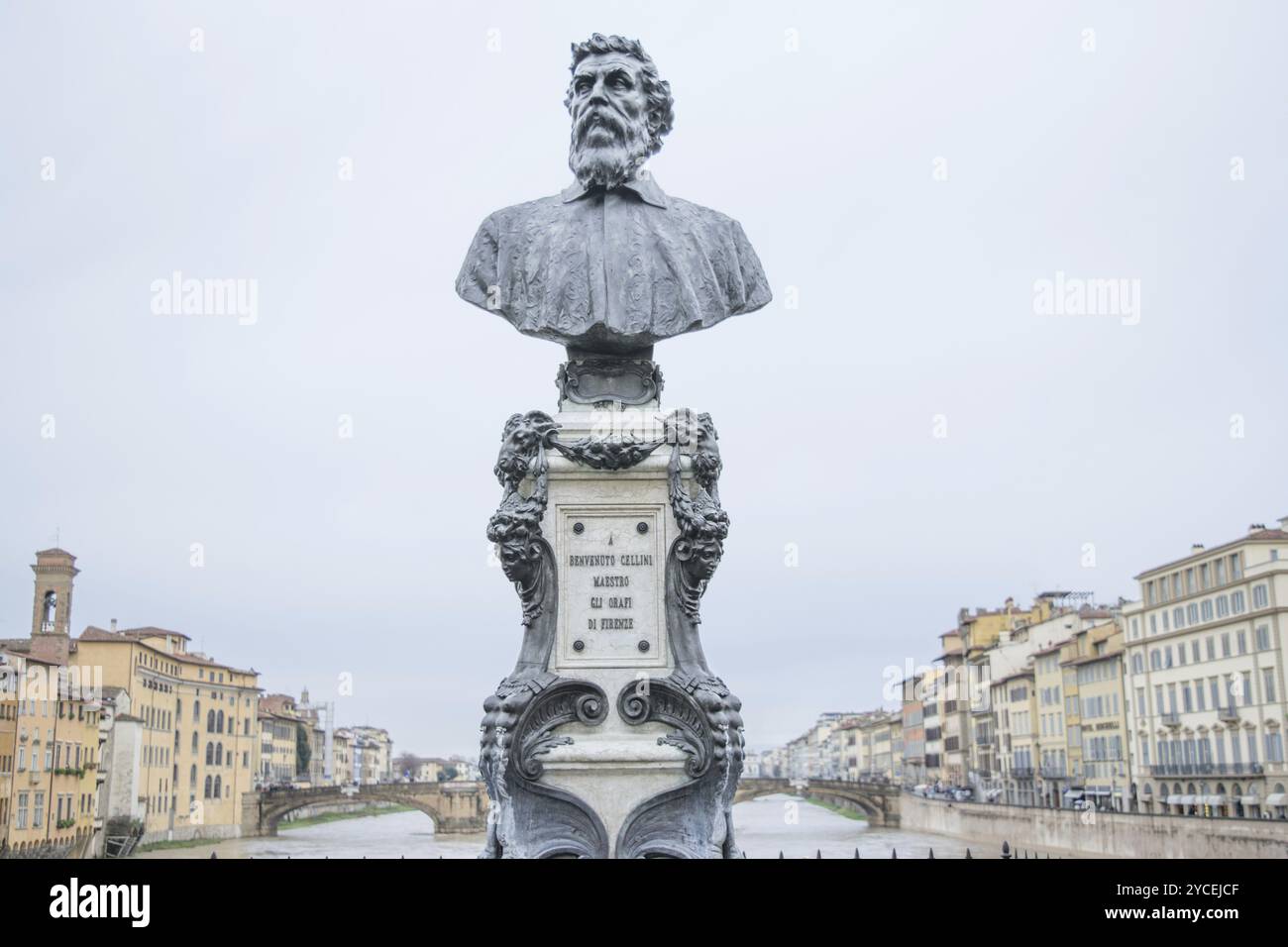 Benvenuto Cellini monument on Ponte Vecchio. He was one of the most ...