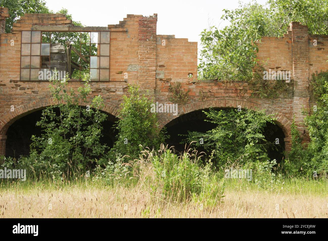 What remains of an old abandoned brick factory Stock Photo - Alamy
