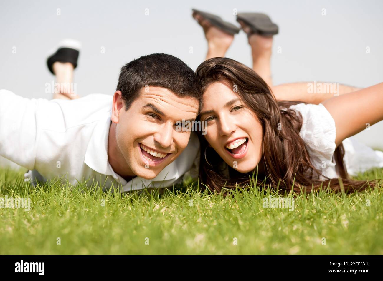 Man laying down hugging hi-res stock photography and images - Alamy