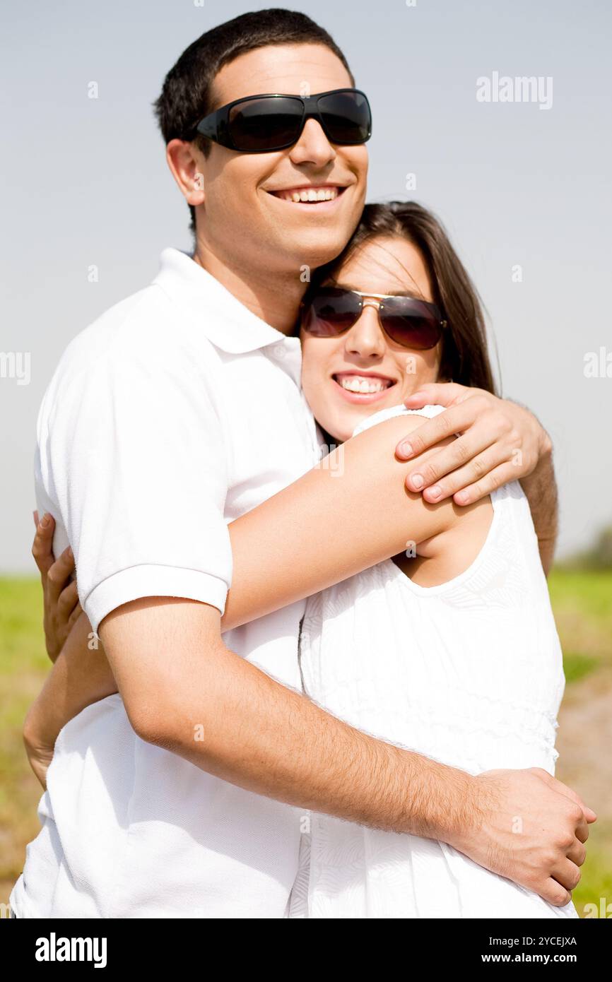 Portrait of Romantic couple hugging passionately Stock Photo - Alamy
