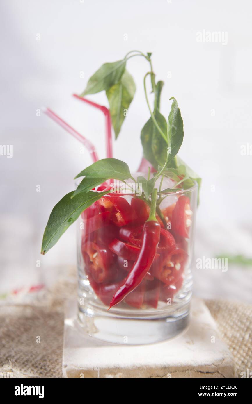 Very spicy appetizer made with squash chili Stock Photo - Alamy