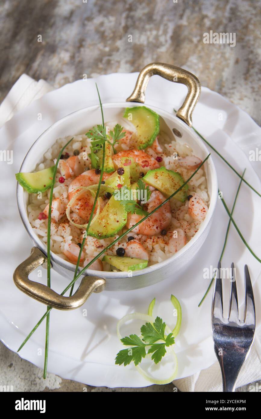 Submission of a second gastronomic dish of white rice with shrimp and ...