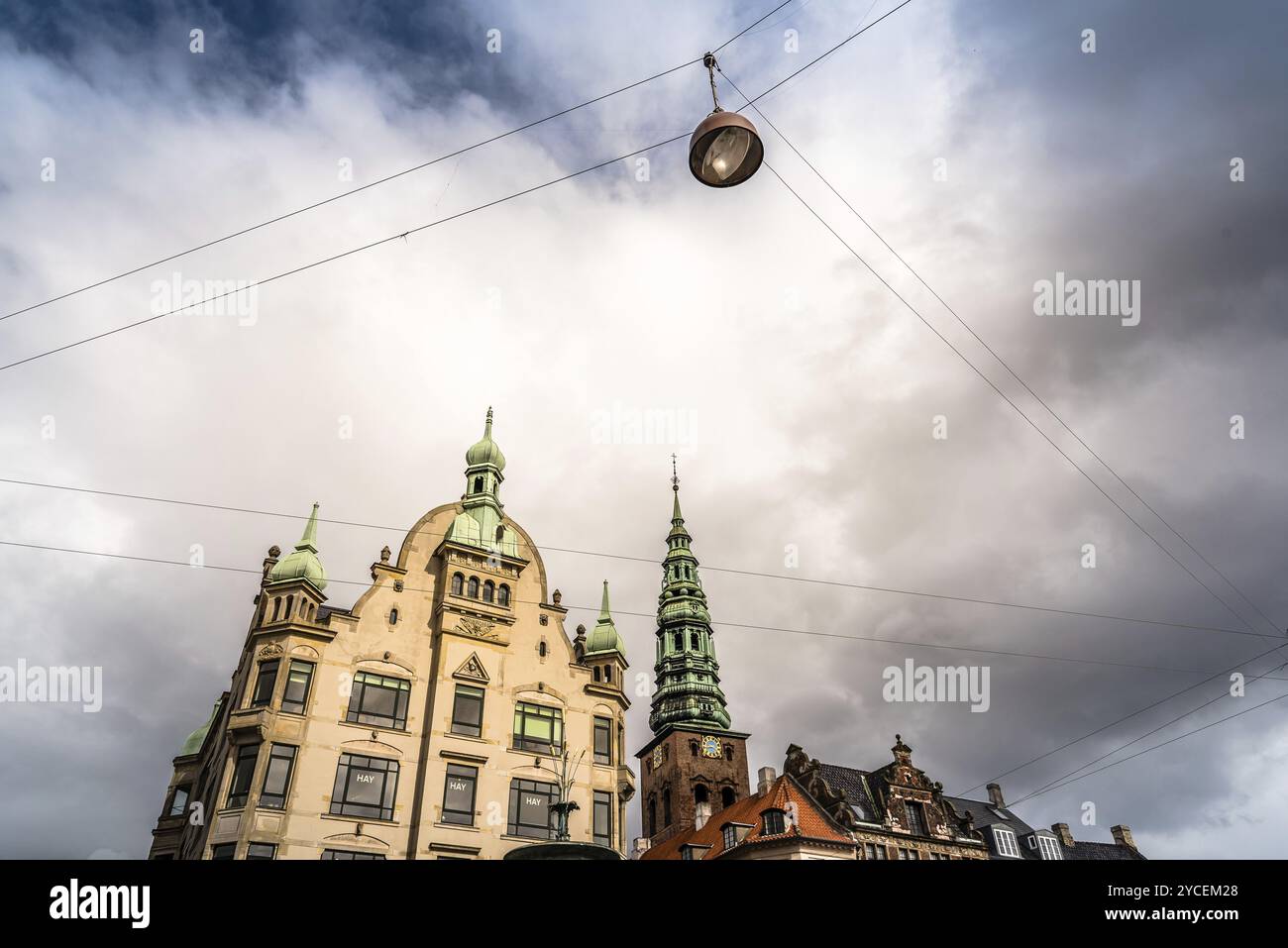 Copenhagen, Denmark, August 10, 2016. Stroget Street. Commercial street ...