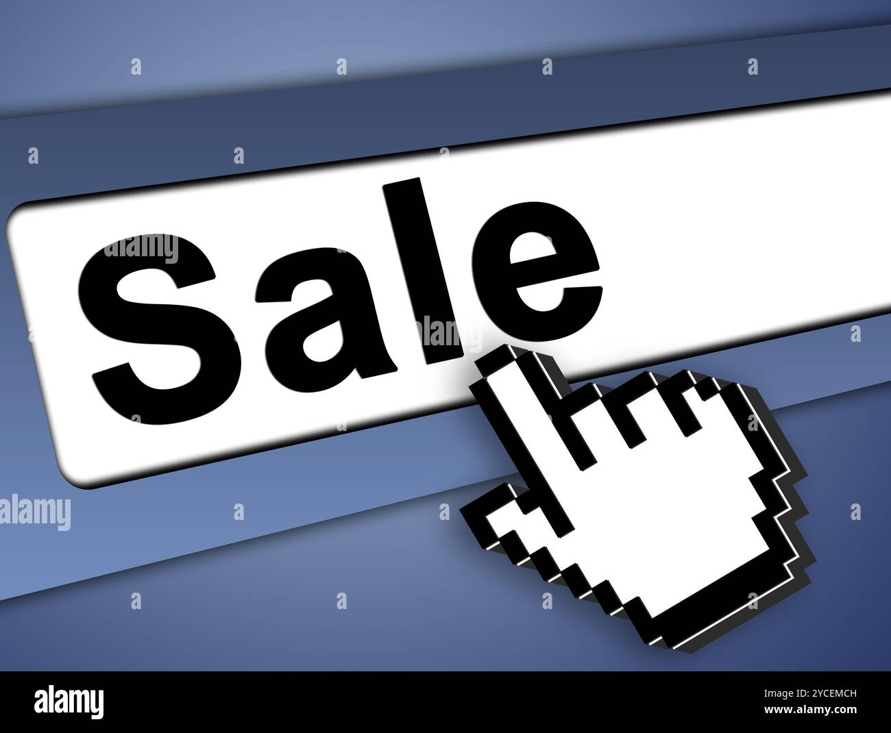Sale Graphic bar with mouse pointer Stock Photo - Alamy