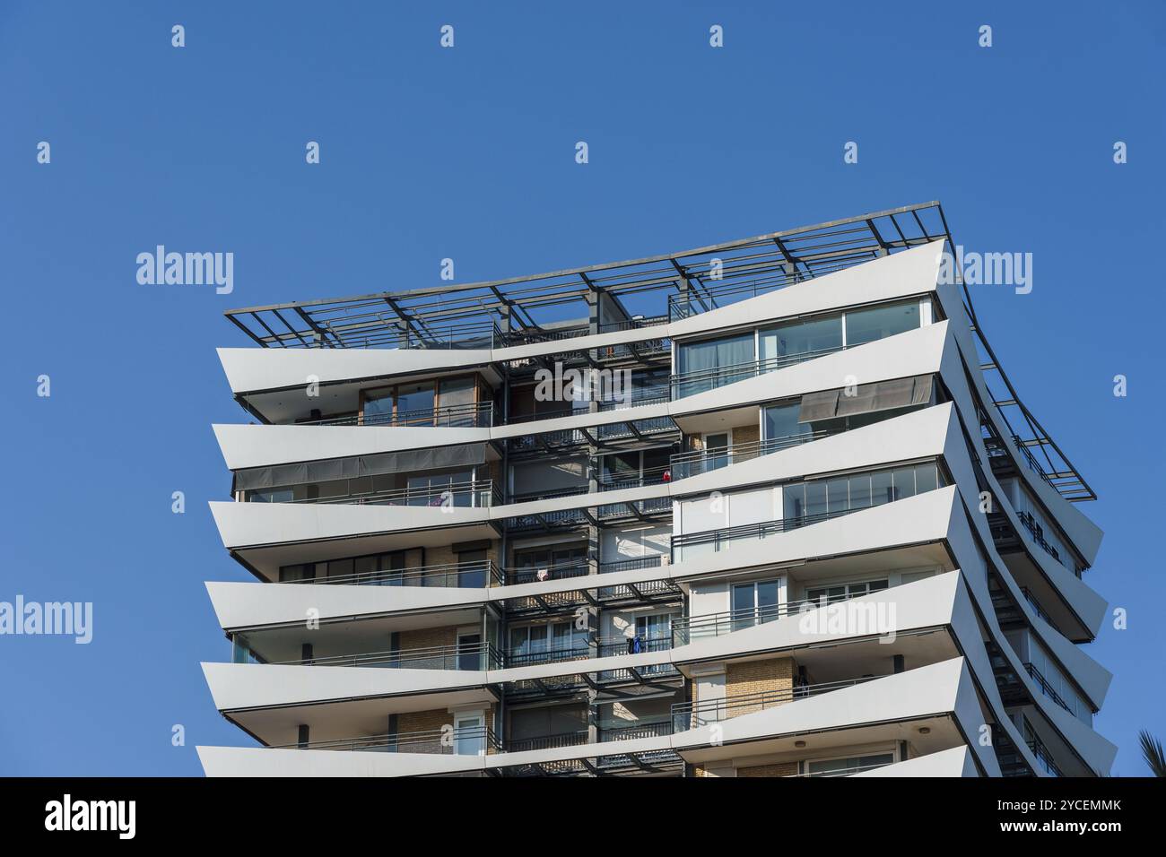 Alicante, Spain, October 13, 2023: Touristic apartment buildings in the ...