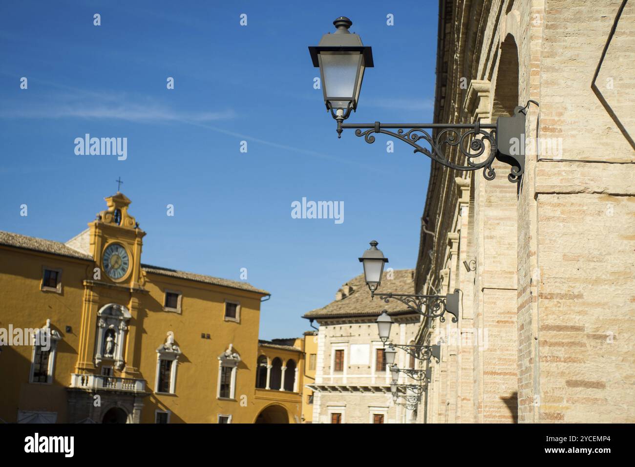 Ancient city of Fermo in the Marche Italy's main square Stock Photo - Alamy