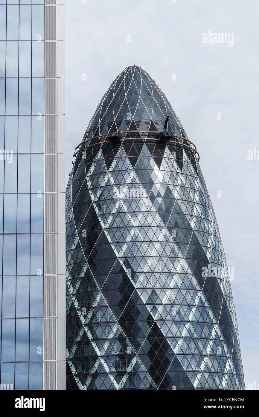 London, UK, August 25, 2023: The Gherkin Building or 30 St Mary Axe by ...