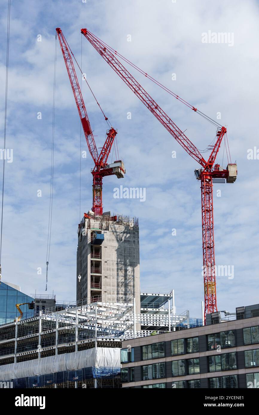 Skyscrapers under construction in downtown Stock Photo - Alamy