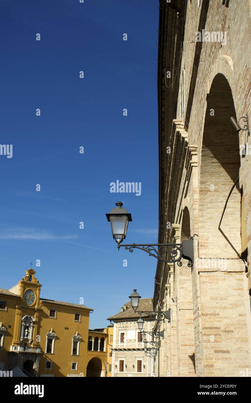Ancient city of Fermo in the Marche Italy's main square Stock Photo - Alamy
