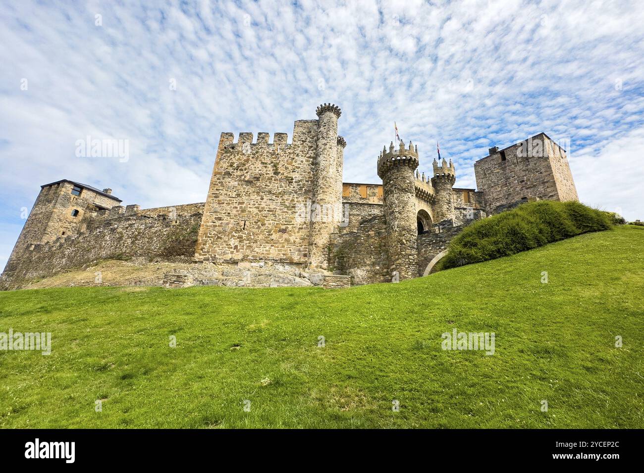 Castle of the Knights Templar in Ponferrada, Spain, a 12th Century ...