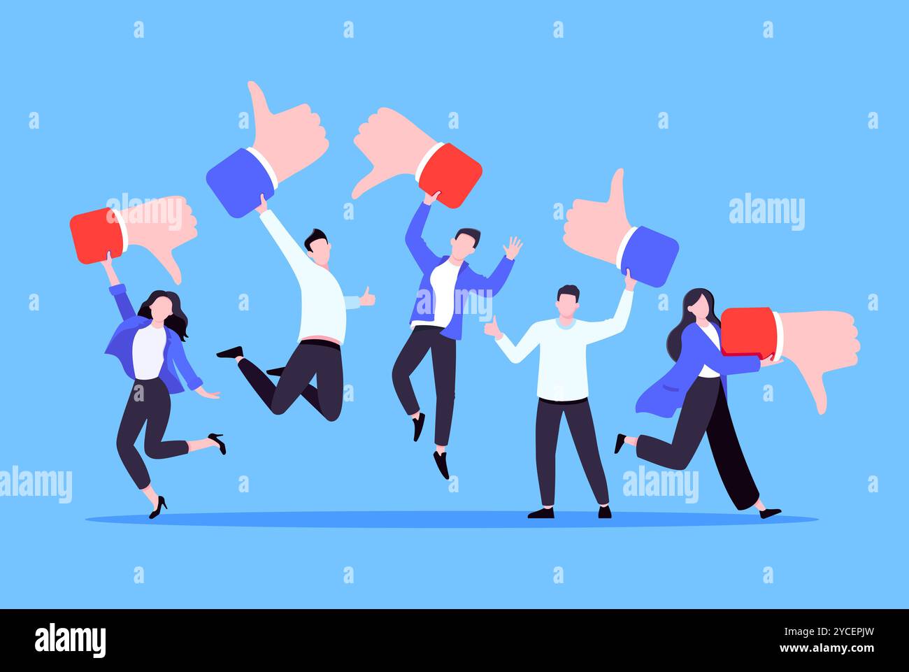 Customer feedback, employee or client satisfaction rating review Stock ...