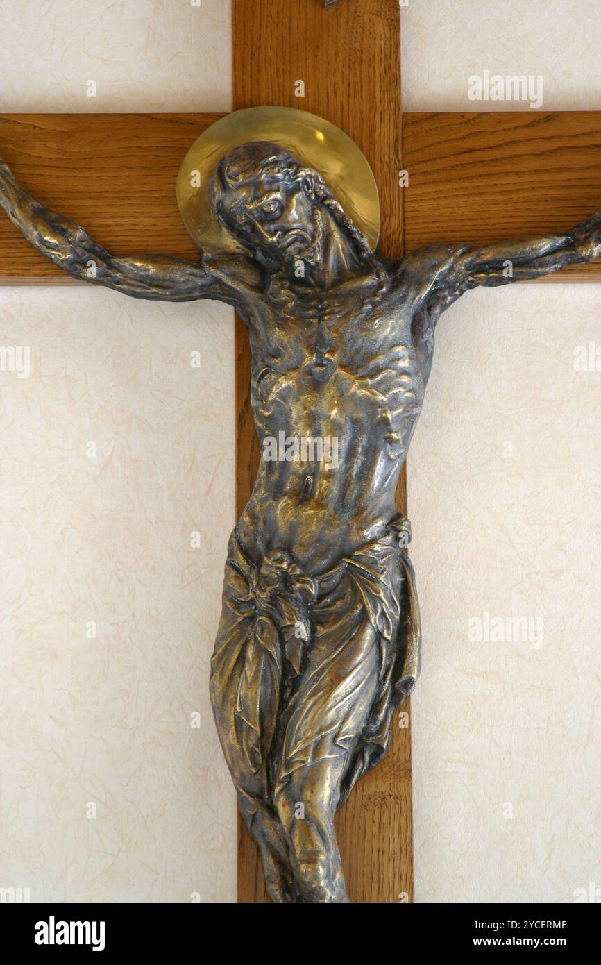 Jesus crucified on the cross Stock Photo - Alamy
