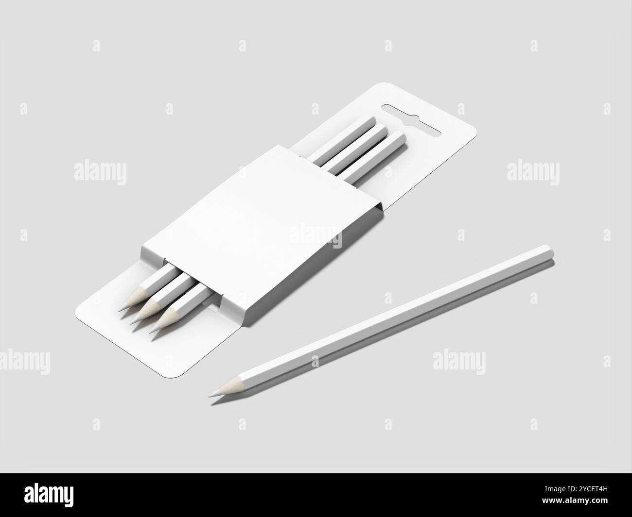 Pencil Packaging Mockup Stock Photo - Alamy