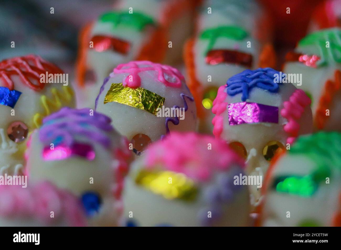 Day of the Dead Sugar Skulls Production Clay molds for sugar skulls are ...