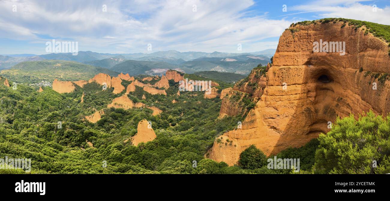 Las Medulas ancient roman gold mining site in Leon province Spain ...