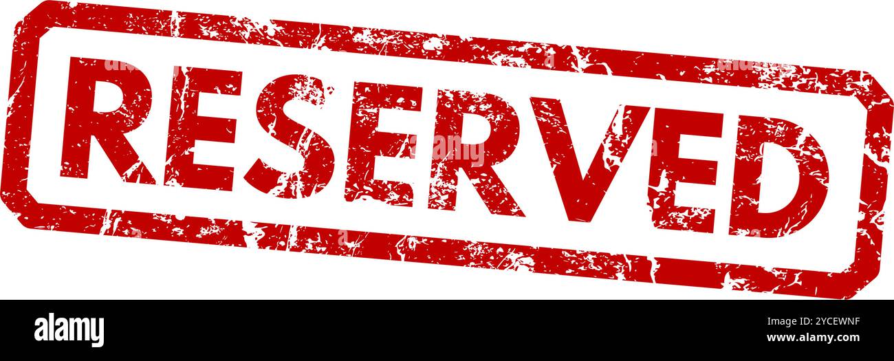 Reserved stamp hi-res stock photography and images - Alamy