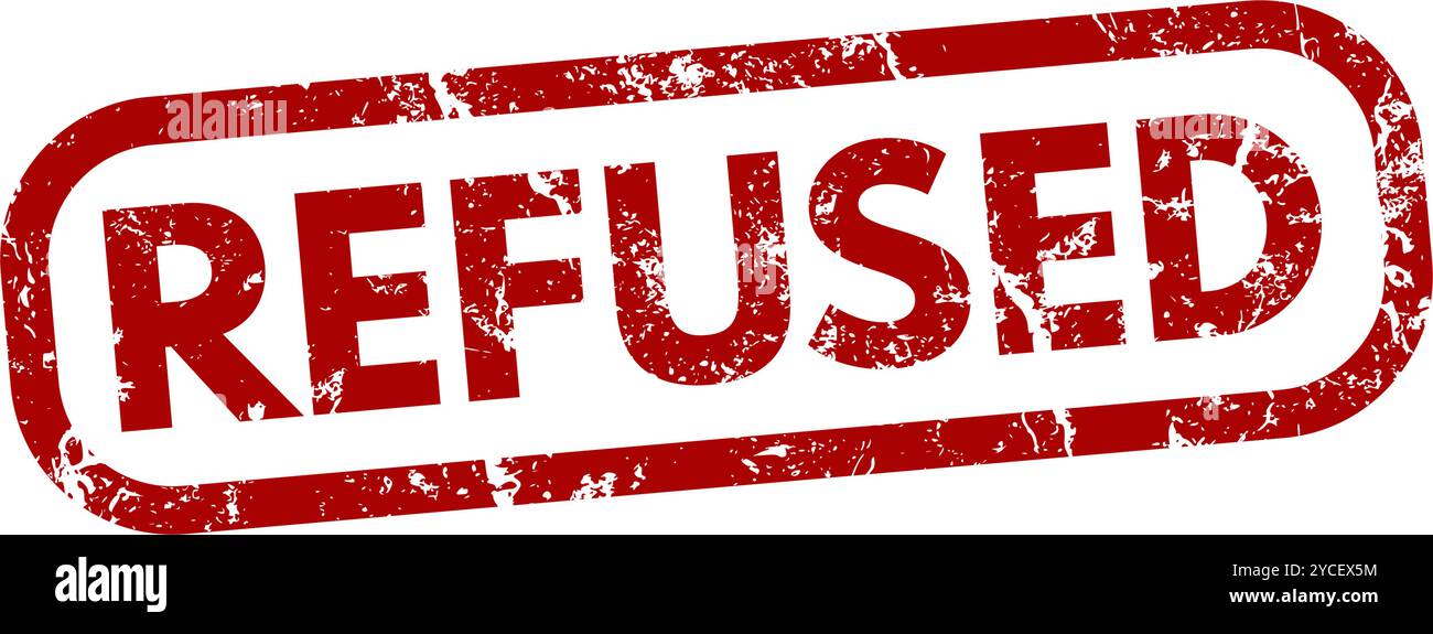 Refused stamp hi-res stock photography and images - Alamy