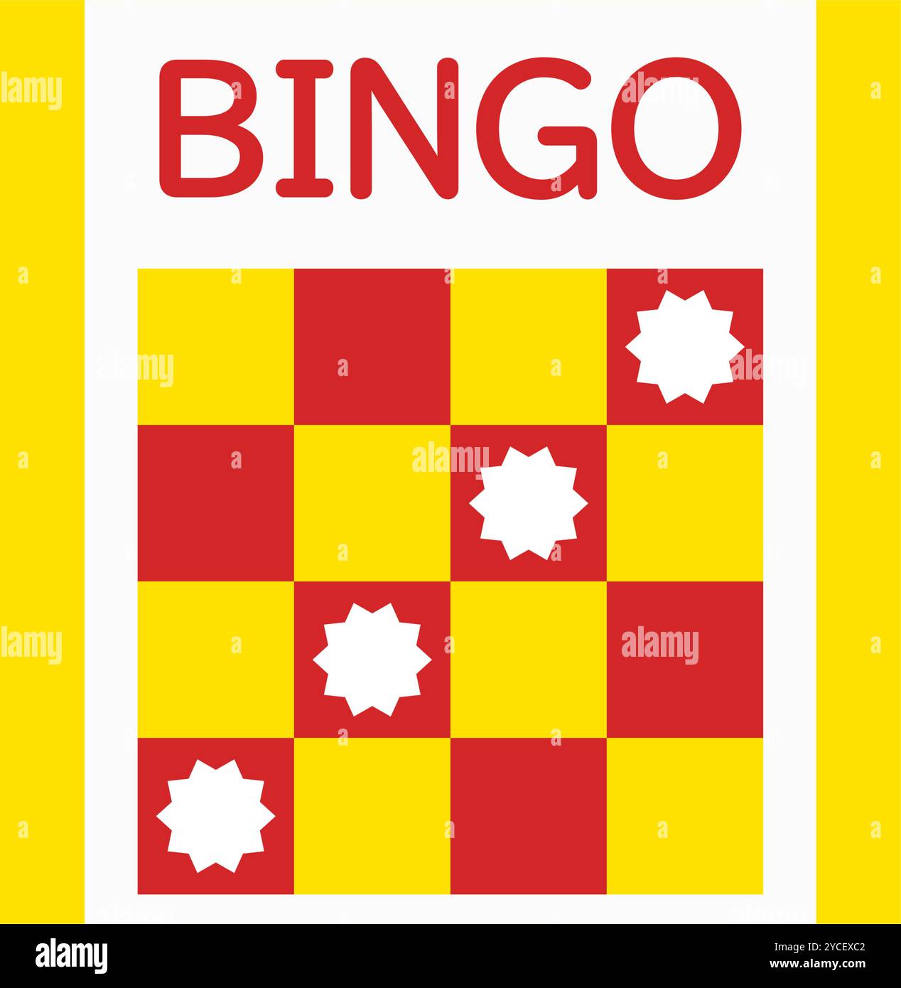 Bingo card icons in a row, Vector Illustration Stock Vector Image & Art ...