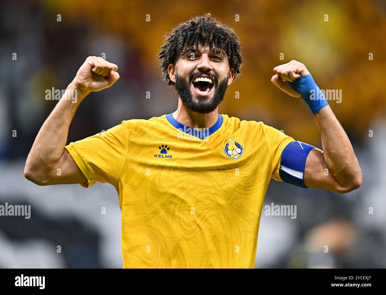 Doha, Qatar. 22nd Oct, 2024. Ferjani Sassi of Al Gharafa celebrates ...