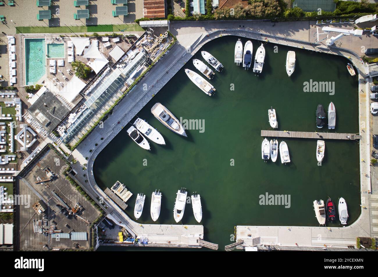 Elevated view small port hi-res stock photography and images - Alamy