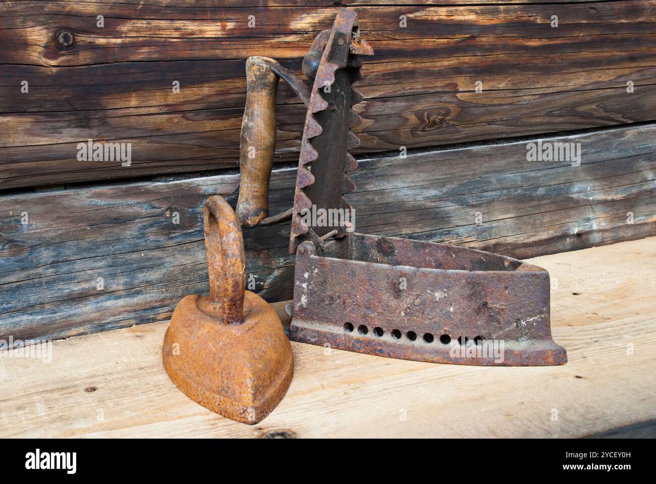 Old rusty irons Stock Photo - Alamy