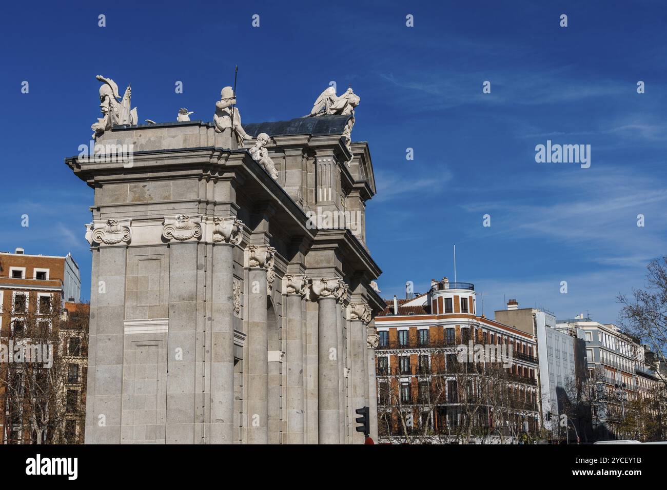 Puerta de Alcala is a Neo-classical gate in the Plaza de la ...