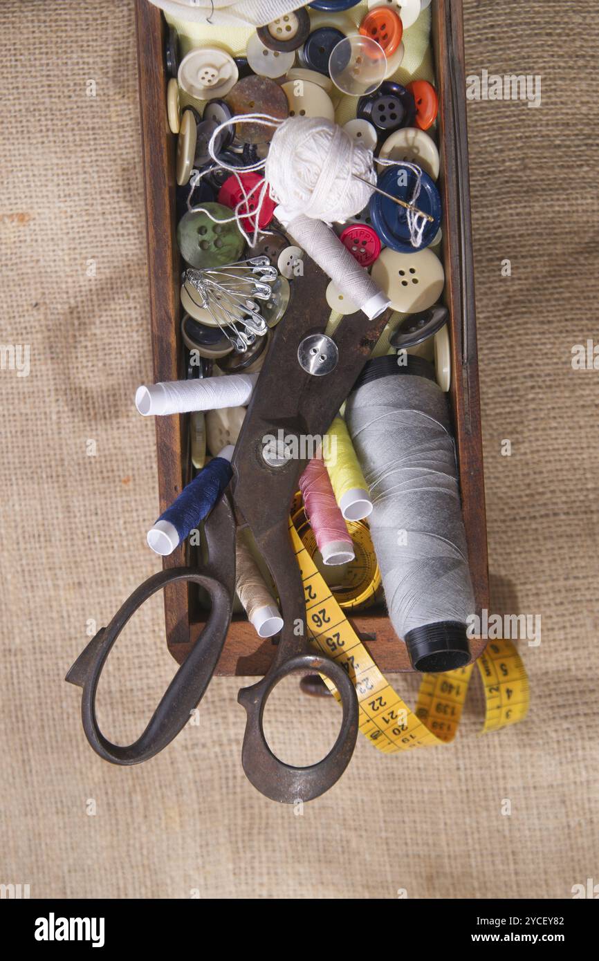 Basic facts and essential to the profession of the tailor Stock Photo ...