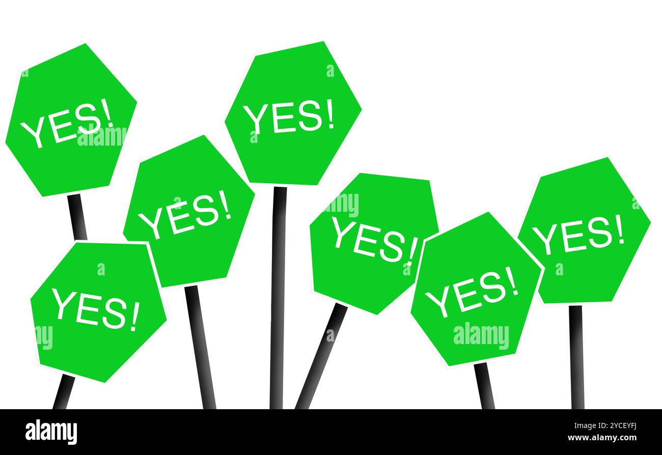 Yes answer Cut Out Stock Images & Pictures - Alamy