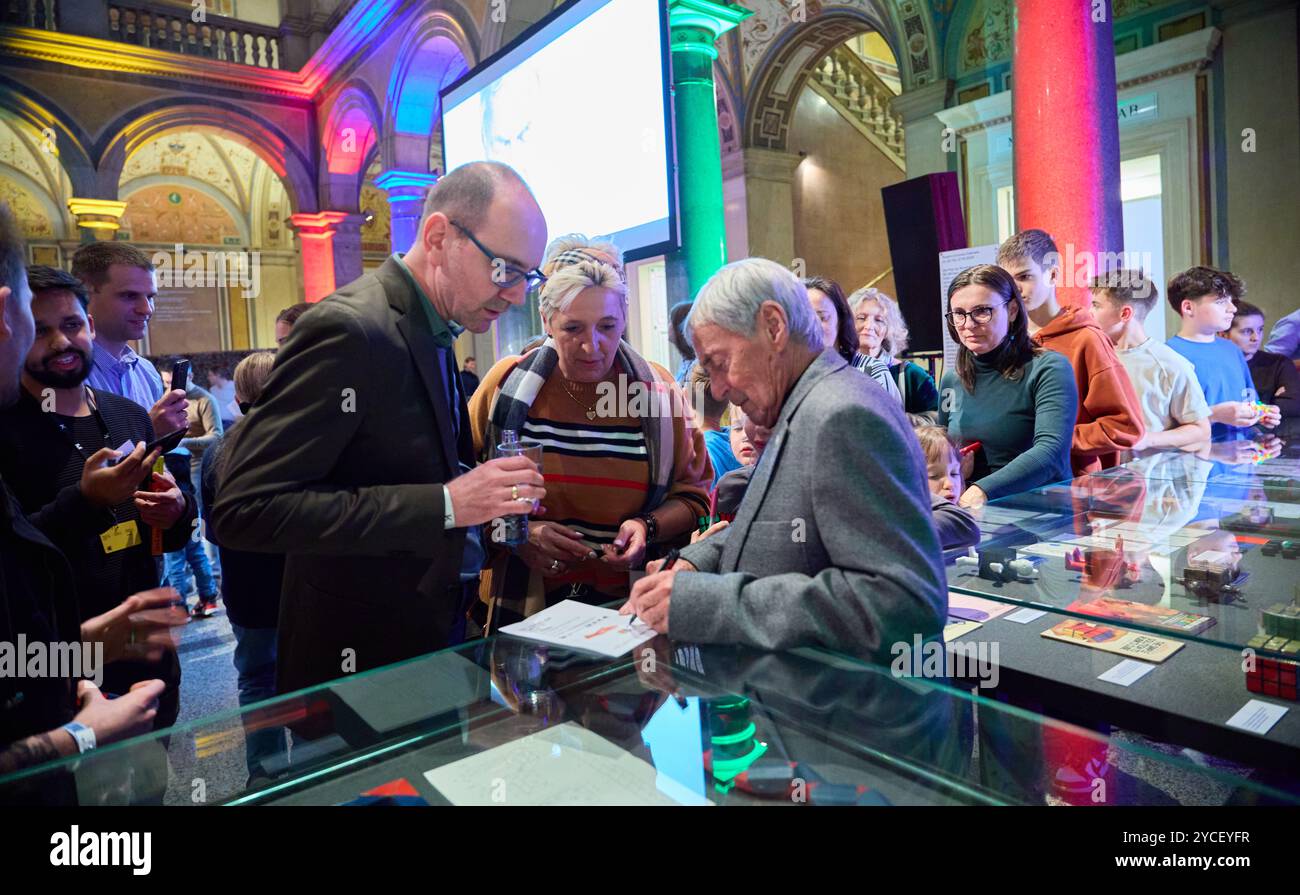 Ernö RUBIK, portrait, (inventor of the Rubik's Cube) during "50 Years ...